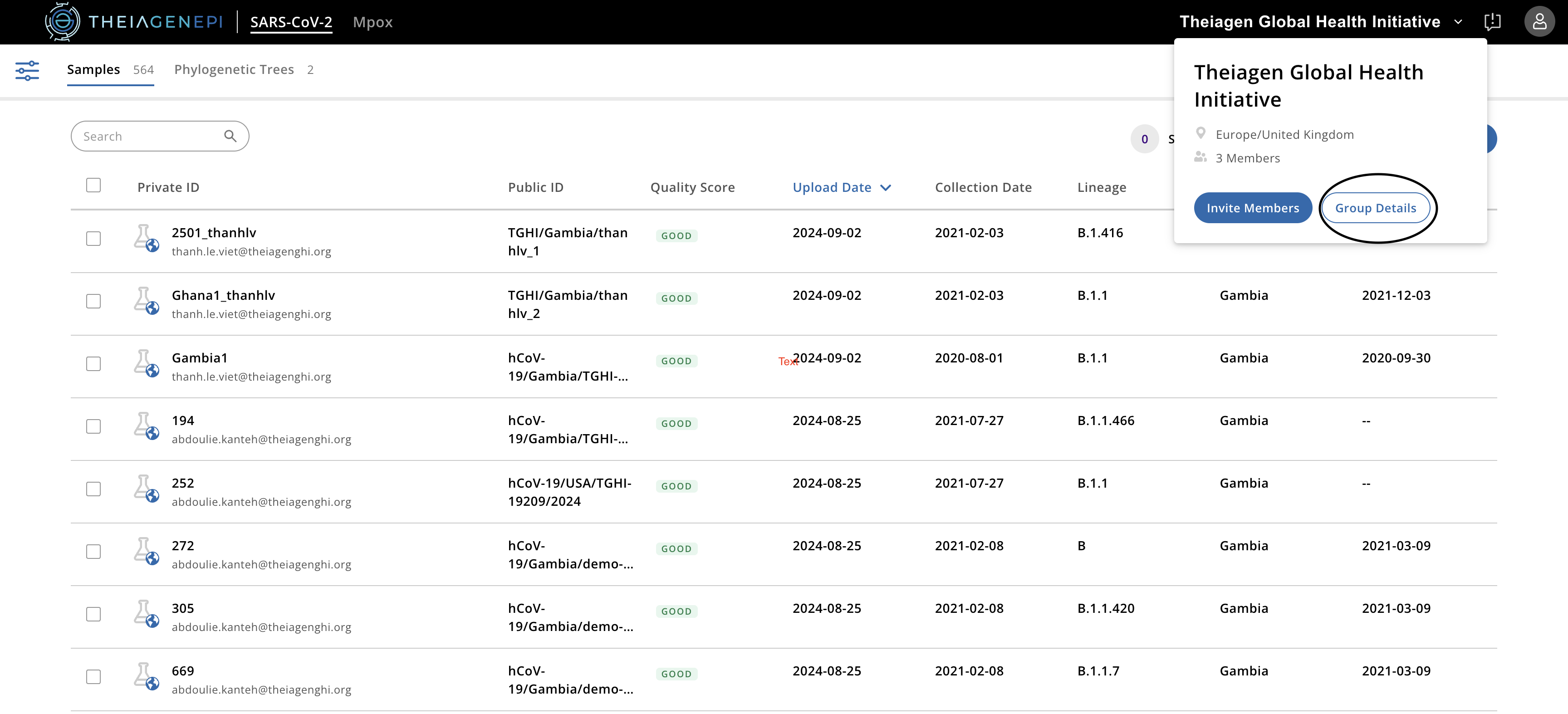 How do I invite additional users to my group? – TheiaGenEpi